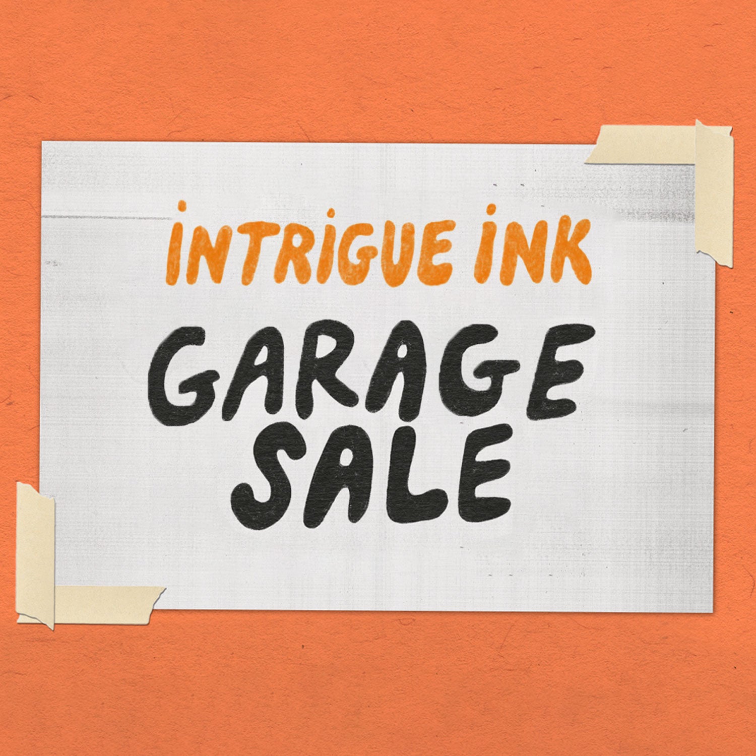 Garage Sale – Intrigue Ink