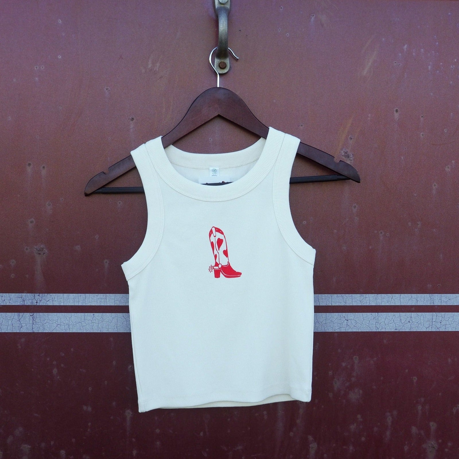 "Boot Scootin" Ribbed Crop Tank – Intrigue Ink